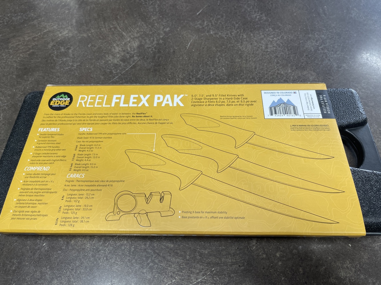 OUTDOOR EDGE REEL FLEX PAK FILLET KNIFE SET WITH HARD CASE | Lambert ...