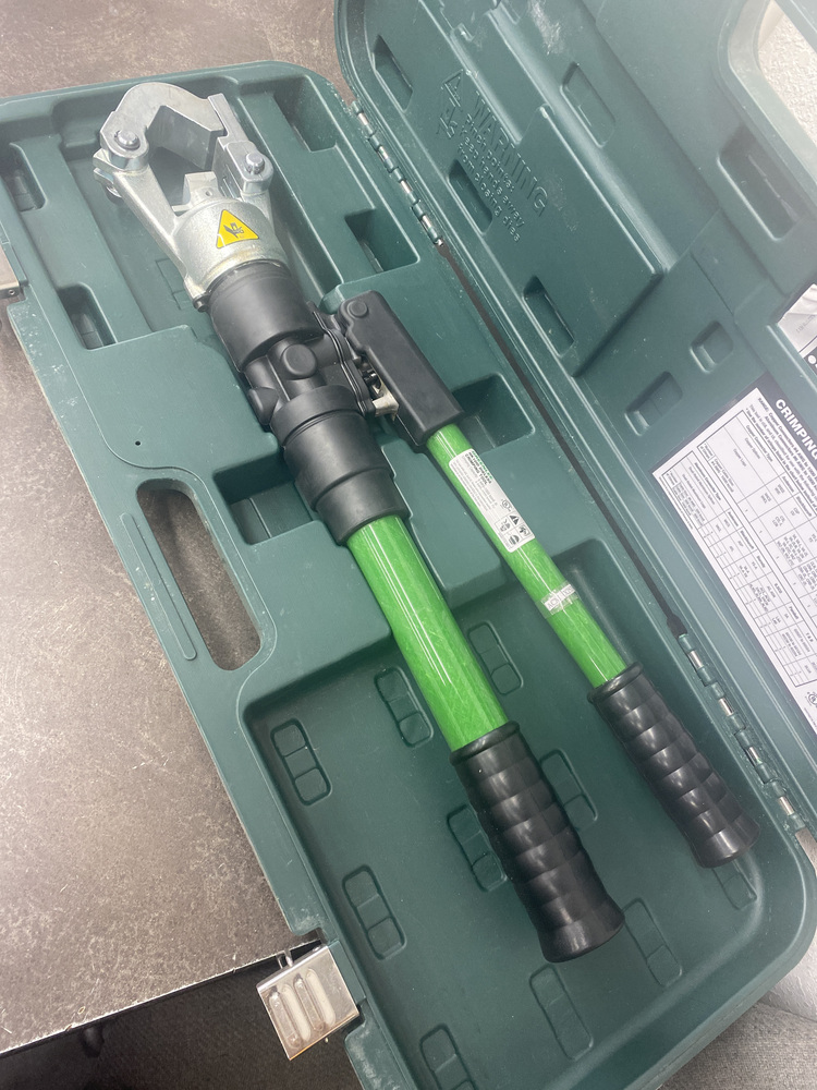 GREENLEE HK12ID HYDRAULIC DIELESS CRIMPING ELECTRICAL CONNECTION ...