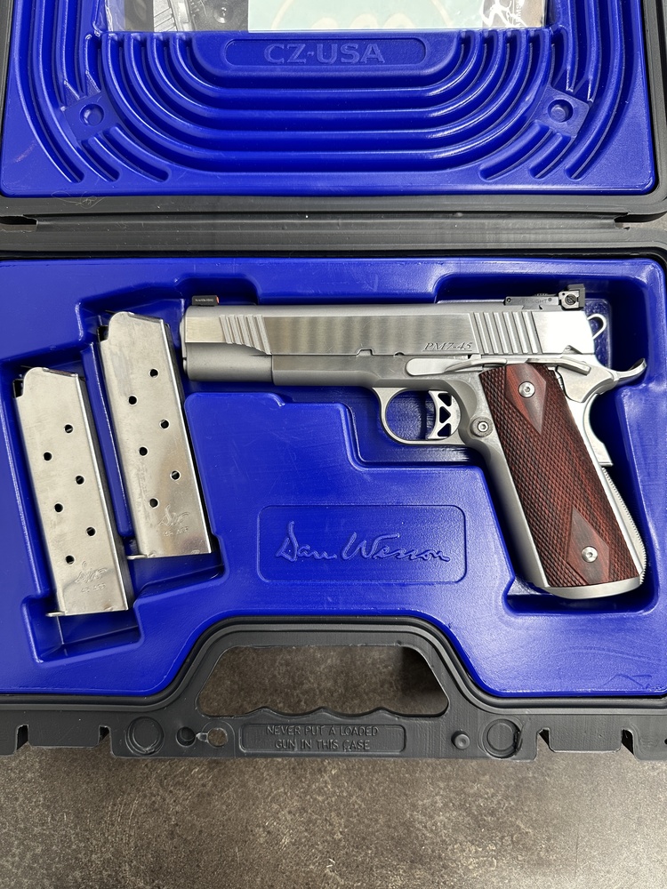 Dan Wesson PM7-45 .45 ACP 1911 Pistol CA Roster OK Stainless Upgraded ...