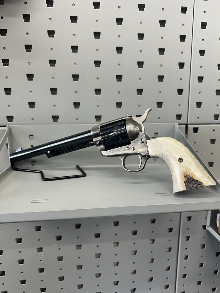 COLT SINGLE ACTION ARMY .38 Special Revolver With Stag Grips | Lambert ...