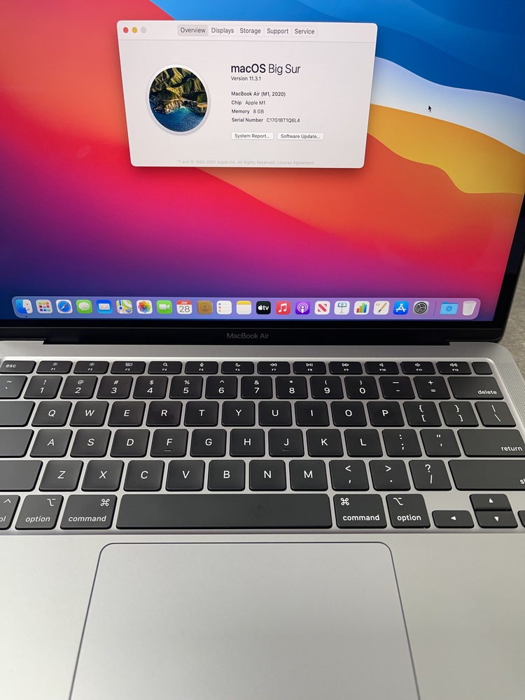 APPLE MACBOOK AIR LAPTOP M1 2020 8GB 256GB - SILVER | Lambert Pawn Shop