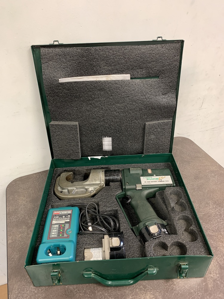 Greenlee Gator EK1240 12 Ton Battery Hydraulic U Die Crimping Tool ...
