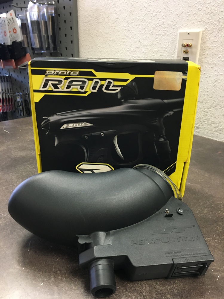 PROTO RAIL REFLEX PAINTBALL GUN WITH FULL KIT COLOR PURPLE WITH BLACK ...