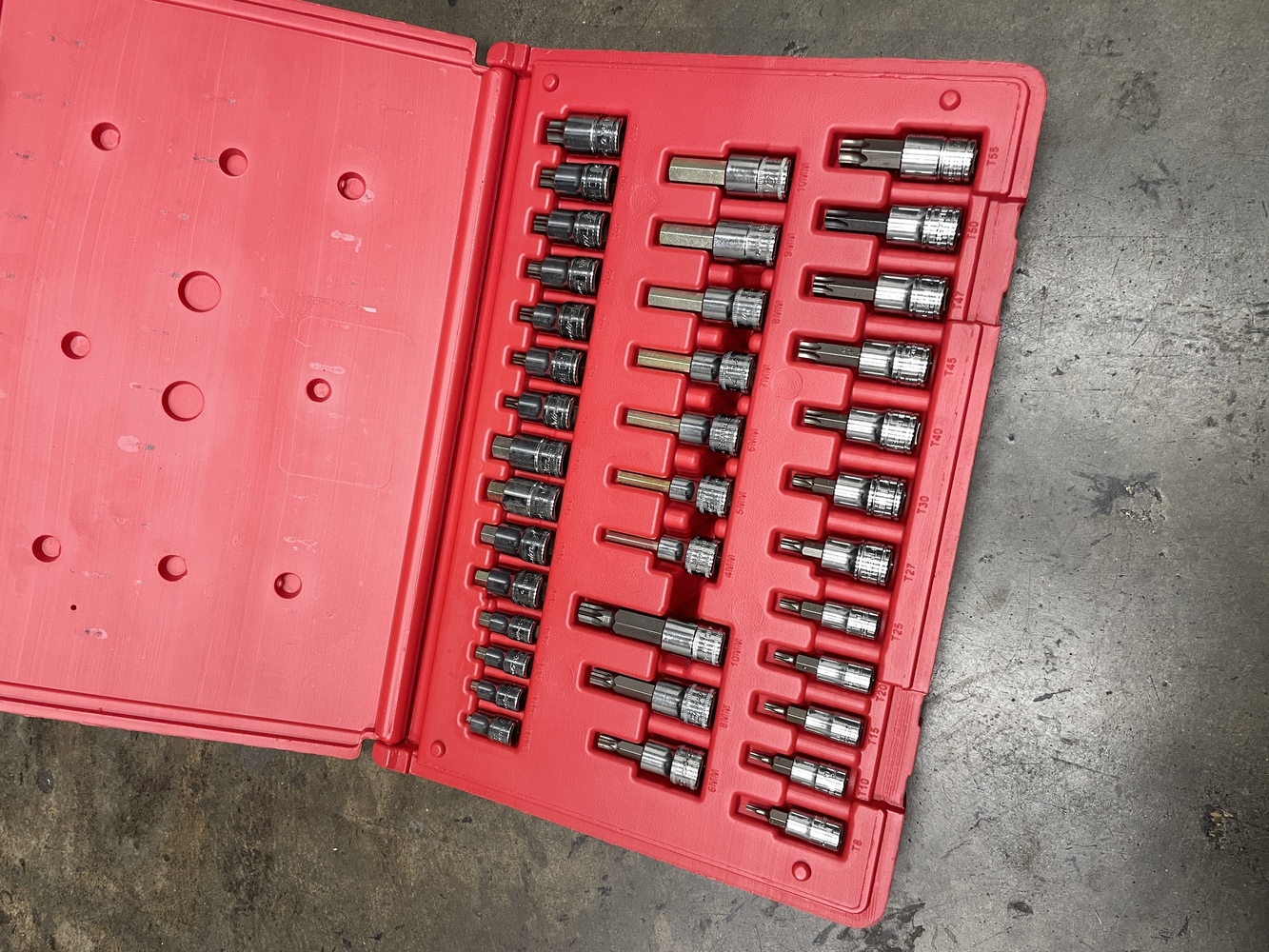 Snap-On 237HEXTORXST 37 pc Combination Drive Socket Driver Set New ...